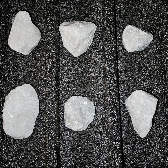 Other | 6 Raw Snowmilky Quartz Gem Stones | Poshmark